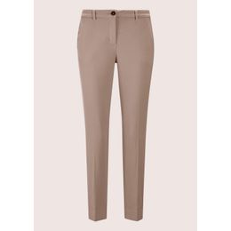 Madeleine Mode Chinohose MADELEINE "Hose Chino-Hose mit B&uuml;gelfalten", Damen, Gr. 36, N + K Gr, beige (taupe), Obermaterial: 97% Baumwolle CO. 3% Elasthan EL., Hosen Chinohose
