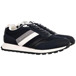 Sneaker Armani Exchange "Sneaker SNEAKER DROP MICROSUEDE 1er Pack", Herren, Gr. 45, blau (dunkelblau), Obermaterial: 100% Polyester PES. Futter: 100% Polyester PES. 100% Gummi rubber., Schuhe Sneaker