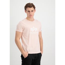 T-Shirt Alpha Industries "Basic T-Shirt BL", Herren, Gr. XXS, orange (pale peach), Obermaterial: 100% Baumwolle, Shirts T-Shirt
