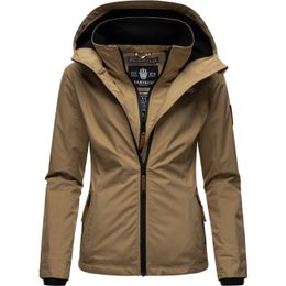 Outdoorjacke Marikoo "&Uuml;bergangsjacke Erdbeere", Damen, Gr. XS, grau (taupe), Obermaterial: 100% Polyester PES. Obermaterial: Futter: 100% Polyester PES. 100% Polyester PES., Jacken Outdoorjacke