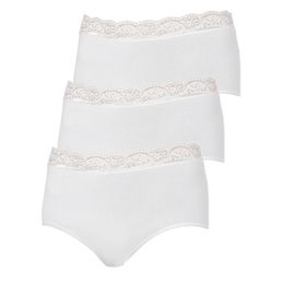 Taillenslip Nina von C. "3er Pack Damen Taillenslip Slipboutique", Damen, Gr. 50, wei&szlig;, Obermaterial: 93% Baumwolle CO. 7% Elasthan EL., Unterhosen Taillenslip
