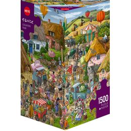 Puzzle Heye "Country Fair, Tanck", bunt, Puzzles, KinderB:80cm H:50cm, Pappe, Motiv, Puzzle, Made in Europe, B:80cm H:50cm