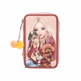 Buntstift Depesche "3-Fach Federtasche FUR-EVER FRIENDS TOPModel 7,5 x 13 x 20 cm rosa", Kinder, rosa, Kunststoff, Stifte Buntstift