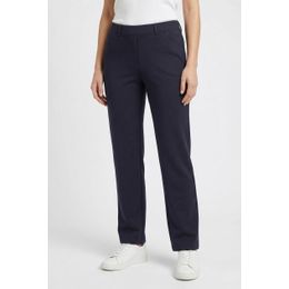 Schlupfhose KjBRAND "Susie", Damen, Gr. 25, K-Gr, blau (marine), Jersey, Obermaterial: 50% Polyester, 45% Viskose, 5% Elasthan, sehr bequem lang, Hosen Schlupfhose, Sommerhose