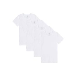 T-Shirt Sanetta "Unterhemd 4er Pack", Jungen, Gr. 176, wei&szlig;, Obermaterial: 100% Baumwolle CO., Shirts T-Shirt