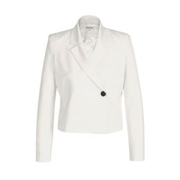Kurzblazer Alba Moda "Blazer Blazer", Damen, Gr. 46, wei&szlig;, Obermaterial: 65% Polyester PES. 32% Viskose CV. 3% Elasthan EL., Modern, gerade, Blazer Kurzblazer