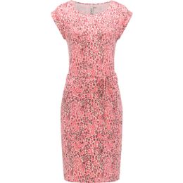 Sommerkleid Ragwear "Sommerkleid Taggien Print", Damen, Gr. XXL, N-Gr, pink (pink26), Obermaterial: 95% Viskose CV. 5% Elasthan EL., Kleider Sommerkleid