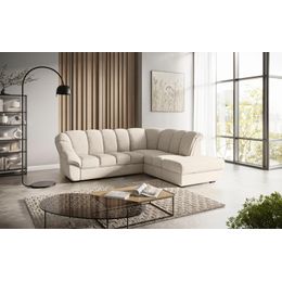 Ecksofa COTTA "Mado, Breite 260 cm", sahara, B:260cm H:88cm T:104cm, 100% POLYESTER (PES), Sofas, Ecksofa, verschiedene Sofas individuell kombinierbar