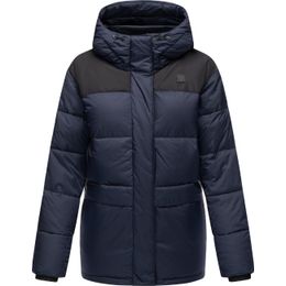 Anorak Ragwear "Steppjacke Wikesh", Damen, Gr. M, blau (navy), Obermaterial: 100% Nylon NY. 100% Polyester PES. Obermaterial: Futter: 100% Polyester PES. 100% Polyester PES., Jacken Anorak