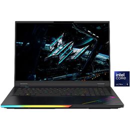 Acer Gaming-Notebook "Predator Helios 18 AI PH18-73-97FE", schwarz (abyssal schwarz), 64 GB RAM 2.000 GB SSD, Core Ultra 9, Windows 11 Pro (64 Bit), Notebooks, Gaming-Notebook