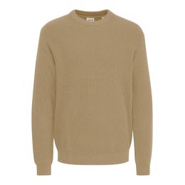 !Solid Strickfleece-Pullover SOLID "Strickpullover SDGia", Herren, Gr. XXL, braun (starfish), Obermaterial: 100% Baumwolle CO., Pullover Strickfleece-Pullover