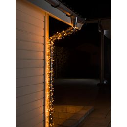 Konstsmide LED-Lichterkette "Weihnachtsdeko aussen", Energieeffizienz: G, schwarz, Dioden 120 Stk. Flammen 120 Stk., Kabell&auml;nge 10m x Gesamtl&auml;nge 29,04m, Lichterketten, Micro LED Lichterkette, mit Multifunktion, 120 bernsteinfarbene Dioden, LED-Lichterkette