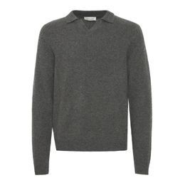 Longsleeve Casual Friday "Strickpullover CFKARL LAMBSWOOL", Herren, Gr. XL, grau (pewter mix), Obermaterial: 80% Wolle mw. 20% Polyamid PA., Pullover Longsleeve