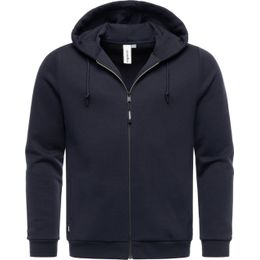 Sweatjacke Ragwear "Sweatjacke Wernons", Herren, Gr. L, blau (navy), Obermaterial: 70% Baumwolle CO. 30% Polyester PES. Futter: 70% Baumwolle CO. 30% Polyester PES., Sweatjacken Sweatjacke