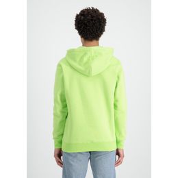 Hoodie Alpha Industries "Basic Hoodie SL", Herren, Gr. S, gr&uuml;n (hornet gr&uuml;n), Obermaterial: 80% Baumwolle, 20% Polyester, regular fit, Sweatshirts Hoodie