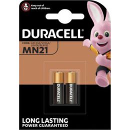 Duracell&reg; Batterien MN21 V23GA, Spannung 12 V, Kapazit&auml;t 33 mAh, Alkaline, 2 St&uuml;ck