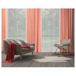 Vorhang ADAM "Argentinian Criolla Light" Gr. 4, orange, B:142cm H:245cm, Jacquard, Baumwolle, Gardinen, aus 100% Bio-Baumwolle