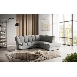 Ecksofa COTTA "Mado, Breite 260 cm", grau, B:260cm H:88cm T:104cm, 100% POLYESTER (PES), Sofas, Ecksofa, verschiedene Sofas individuell kombinierbar