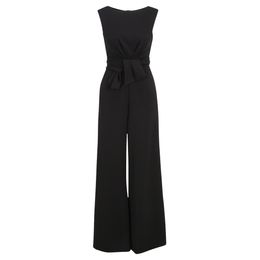 Jumpsuit Vera Mont "Jumpsuit mit weitem Bein", Damen, Gr. 40, EURO, schwarz, Obermaterial: 95% Polyester PES. 5% Elasthan EL., Overalls Jumpsuit