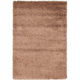 Hochflor-L&auml;ufer OCI DIE TEPPICHMARKE "LOBBY SHAGGY" Gr. 11, braun (hellbraun), B:80cm H:52mm L:200cm, Polypropylen (PP), Teppiche, Hochflor-L&auml;ufer, Langflor, Shaggy, robust, alle R&auml;ume