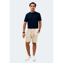 Shorts INDICODE "INDICODE InCanvar Herren Stoff Shorts B795", Herren, Gr. XXL, Einheitsgr&ouml;&szlig;e, grau (fog), Obermaterial: 100% Baumwolle CO., Hosen Shorts