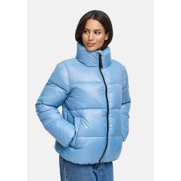 Winterjacke Marikoo "Marikoo Hazalee Damen Winter Herbst Stepp Jacke N071", Damen, Gr. L, blau (powder blau), Obermaterial: 100% Polyester PES., Jacken Winterjacke