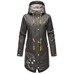 Outdoorjacke Marikoo "Marikoo Dancing Umbrella Damen Jacke B924", Damen, Gr. M, grau (anthrazit), Obermaterial: 70% Polyester PES. 30% Polyurethan PU., Jacken Outdoorjacke