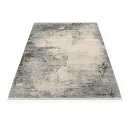 Teppich OCI DIE TEPPICHMARKE "ELEMENTS NAPALI", grau (grau, creme), B:80cm H:8mm L:150cm, Polyester, Viskose, Teppiche, Teppich, Kurzflor, dezenter Glanz, Viskose, Wohnzimmer
