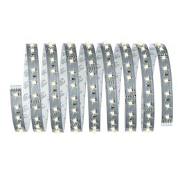 Paulmann LED-Streifen "MaxLED 500 Stripe 2,5m IP20 2700K 15W 24V Silber", silber (silberfarben), Flammen 1 Stk., Lichterketten, LED-Streifen