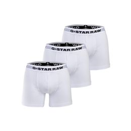 G-Star Raw Boxershorts G-STAR "Boxershort Boxer briefs 3 pack 3er Pack", Herren, Gr. XXL, wei&szlig;, Obermaterial: 95% Baumwolle CO. 5% Elasthan EL., Unterhosen Boxershorts