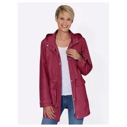Langjacke Classic Basics, Damen, Gr. 42, lila (himbeere), 100% Polyester, unifarben, Jacken Langjacke