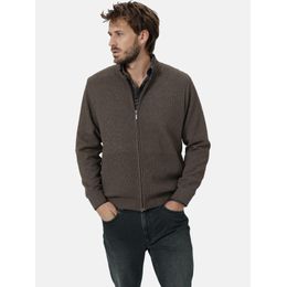 Strickjacke Babista "Strickjacke VELENTTO", Herren, Gr. XL, braun, Obermaterial: 100% Baumwolle CO., Strickjacken Strickjacke