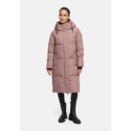 Winterjacke Marikoo "Marikoo Michikoo Damen Winterjacke gesteppt N082", Damen, Gr. XXL, rosa (mauve), Obermaterial: 100% Polyester PES., Jacken Winterjacke