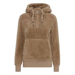 Longpullover oxmo "Sweatshirt OXAnoush", Damen, Gr. M, beige (kelp), Obermaterial: 100% Polyester PES., Pullover Longpullover