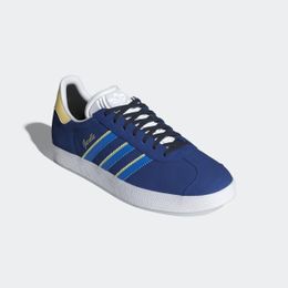 Sneaker adidas originals "GAZELLE", Damen, Gr. 38, blau (royal blau, bright blau, almost gelb), Leder, Synthetik, Schuhe Sneaker