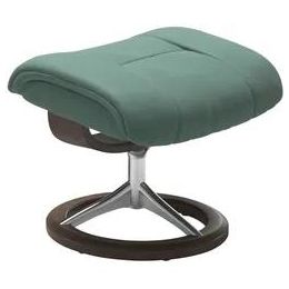 Fu&szlig;hocker stressless "Mayfair", gr&uuml;n (aqua gr&uuml;n paloma), B:55cm H:41cm T:39cm, Leder BATICK: BATICK ist ein leicht korrigiertes, durchgef&auml;rbtes und genarbtes M&ouml;belleder, bei dem die meisten Unebenheiten und Spuren in der Regel entfernt wurden.;Leder PALOMA: PALOMA ist ein durchgef&auml;rbtes Semianilin-M&ouml;belleder mit nat&uuml;rlicher Narbung.;ROHLEDER Stoff Q2 FARON: Ein fester zuverl&auml;ssiger Boucl&eacute; mit eine