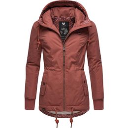 Winterjacke Ragwear "Winterjacke YM-Danka", Damen, Gr. 3XL, rot (terracotta22), Obermaterial: 100% Polyester PES. Obermaterial: Futter: 100% Polyester PES. 100% Polyester PES., Jacken Winterjacke