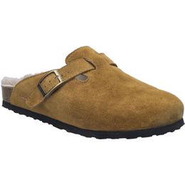 Clog Josef Seibel "Hermine 09, camel", Damen, Gr. 45, braun (camel), Obermaterial: 100% Rindsleder Leather cow., Schuhe Clog