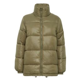Steppjacke oxmo "Steppjacke OXAbelone", Damen, Gr. 42, gr&uuml;n (dusty olive), Obermaterial: 100% Nylon NY., regular fit h&uuml;ftlang, Jacken Steppjacke
