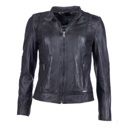 Lederjacke Maze "Lederjacke Marcie", Damen, Gr. XXL, schwarz, Obermaterial: 100% Lammleder LEL. Futter: 100% Polyester PES., Jacken Lederjacke