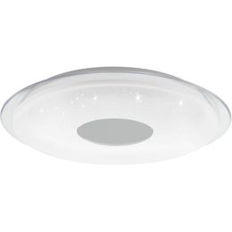 Eglo Deckenleuchte "LANCIANO-Z Deckenlampe wei&szlig;, Tuneable White, ZibBee 3.0, Sternenhimmel", wei&szlig; (wei&szlig;, transparent), &Oslash; 56 H: 8cm, 1 Stk., Leuchten, Timer, App / Sprachsteuerung Alexa, &lrm; exkl. Fernbedienung, Deckenleuchte