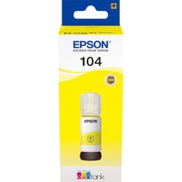 Epson Nachf&uuml;lltinte "104, oiginal Epson ecotank", gelb, Druckertinte, Nachf&uuml;lltinte