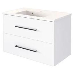 Waschtisch Welltime "Luena", wei&szlig; (wei&szlig;, wei&szlig;), B:80cm H:55cm, Waschtische, Waschtisch, Breite 80 cm