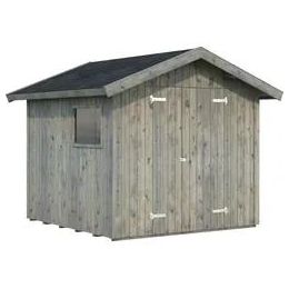 Ger&auml;tehaus Palmako "Nils", grau, Massivholz, Ger&auml;teh&auml;user, grau