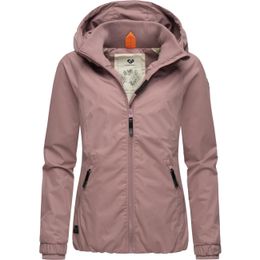 Outdoorjacke Ragwear "&Uuml;bergangsjacke Dizzie", Damen, Gr. 3XL, rosa (mauve24), Obermaterial: 100% Polyester PES. Obermaterial: Futter: 100% Polyester PES. 100% Polyester PES., Jacken Outdoorjacke