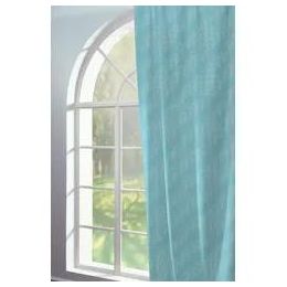 Vorhang ADAM "Argentinian Criolla" Gr. 3, blau (t&uuml;rkis), B:142cm H:225cm, Jacquard, Baumwolle, Gardinen, aus 100% Bio-Baumwolle