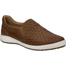 Slipper Josef Seibel "Caren 72, camel", Damen, Gr. 40, braun (camel), Obermaterial: 100% Rindsleder Leather cow., Schuhe Slipper