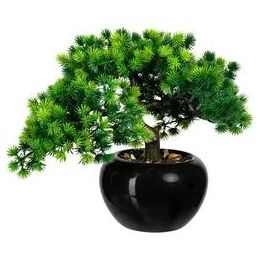 Kunstbonsai Creativ green "Bonsai L&auml;rche", gr&uuml;n, H:26cm, Kunststoff, Kunstpflanzen, im Keramiktopf