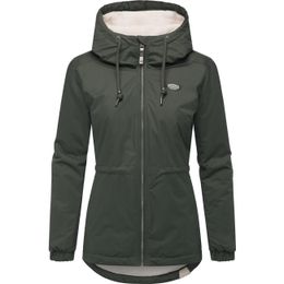 Winterjacke Ragwear "Winterjacke Dankka Warm", Damen, Gr. 3XL, gr&uuml;n (schwarz olive25), Obermaterial: 100% Polyester PES. Obermaterial: Futter: 100% Polyester PES. 100% Polyester PES., Jacken Winterjacke