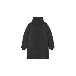 Steppjacke Color Kids "Steppjacke COJr. Jacket/West - Quilt - long", M&auml;dchen, Gr. 176, schwarz (phantom), Obermaterial: 100% Polyester PES., regular fit, Jacken Steppjacke